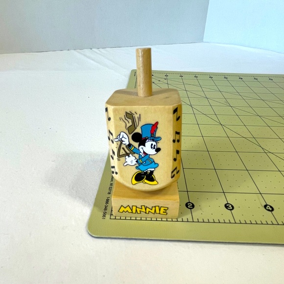Disney | Toys | Disney Hanukkah Wood Dreidel Stand Included Mickey ...